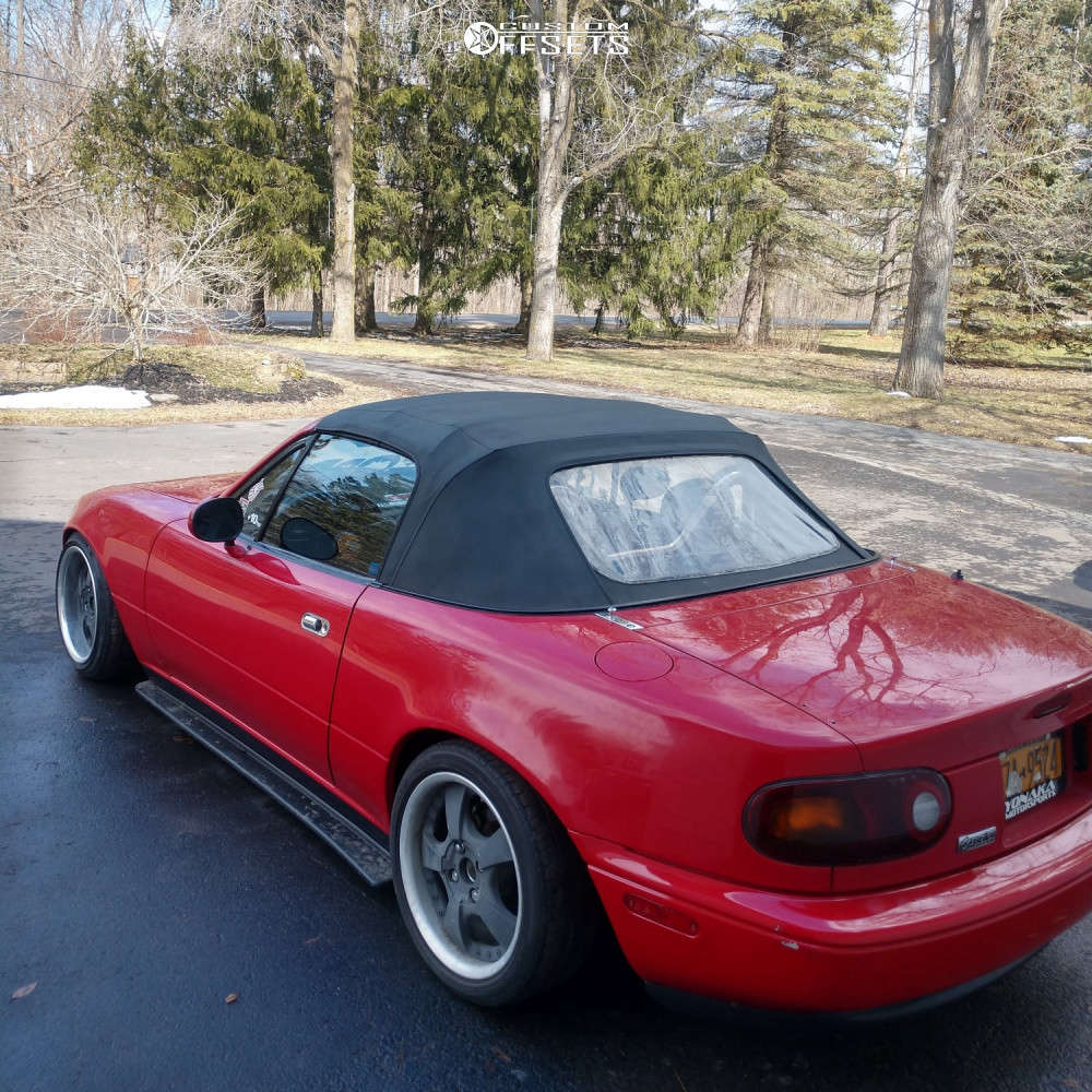 1992 Mazda MX-5 Miata with 15x6.5 15 Work Ls105 and 165/50R15 Federal ...