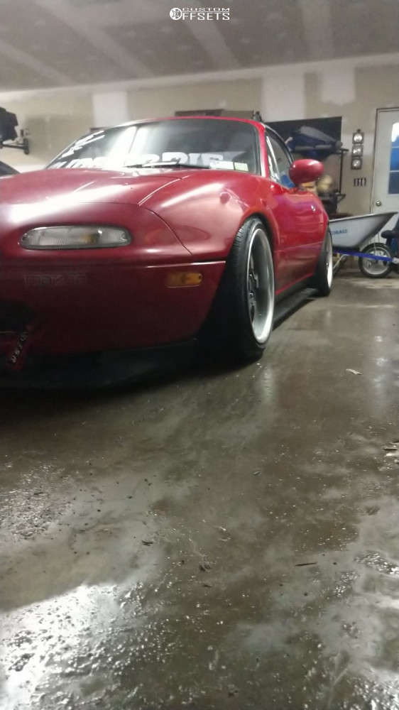 1992 Mazda MX-5 Miata with 15x6.5 15 Work Ls105 and 165/50R15 Federal ...