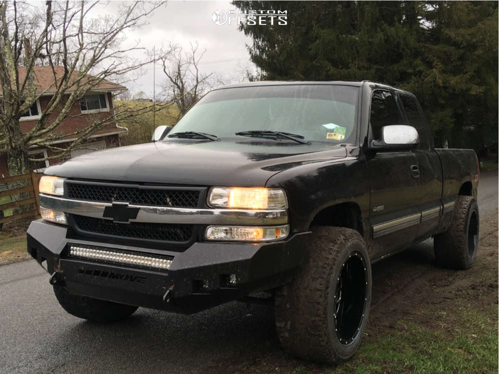 2000 Chevrolet Silverado 1500 with 20x12 -44 DWG Offroad Dw14 and 305 ...