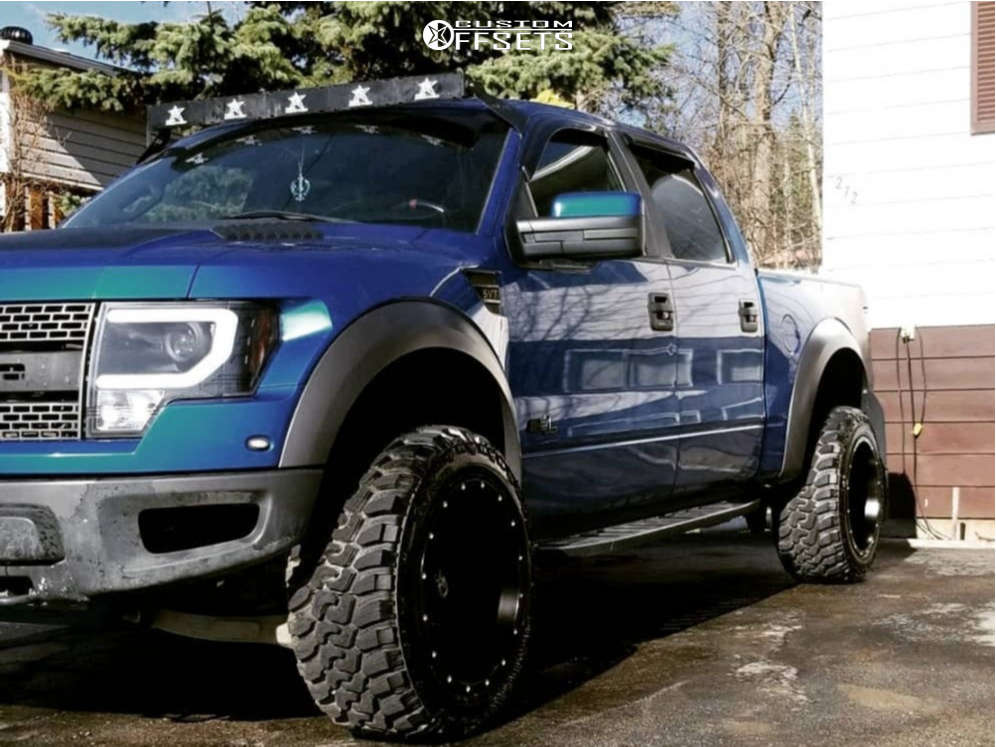 2012 Ford Raptor with 20x12 -44 Dropstars 645b and 33/12.5R20 Patriot ...