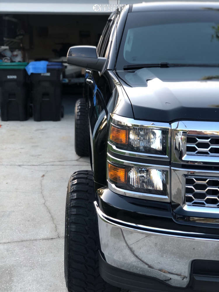 2014 Chevrolet Silverado 1500 with 22x14 -76 American Truxx Spider and ...