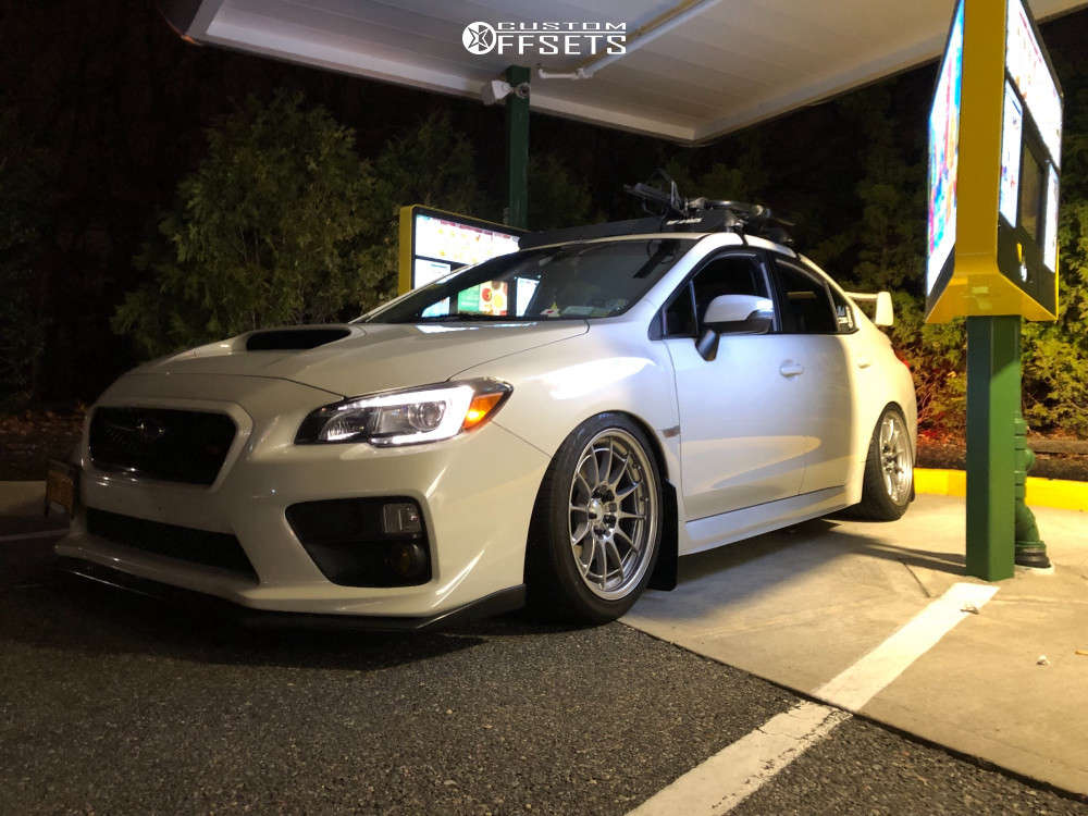2017 Subaru WRX STI with 18x9.5 30 Enkei NT03M and 255/40R18 Toyo Tires ...