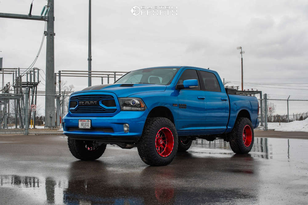 2018 Ram 1500 with 20x12 -44 TIS 544RM and 37/12.5R20 Nitto Ridge ...