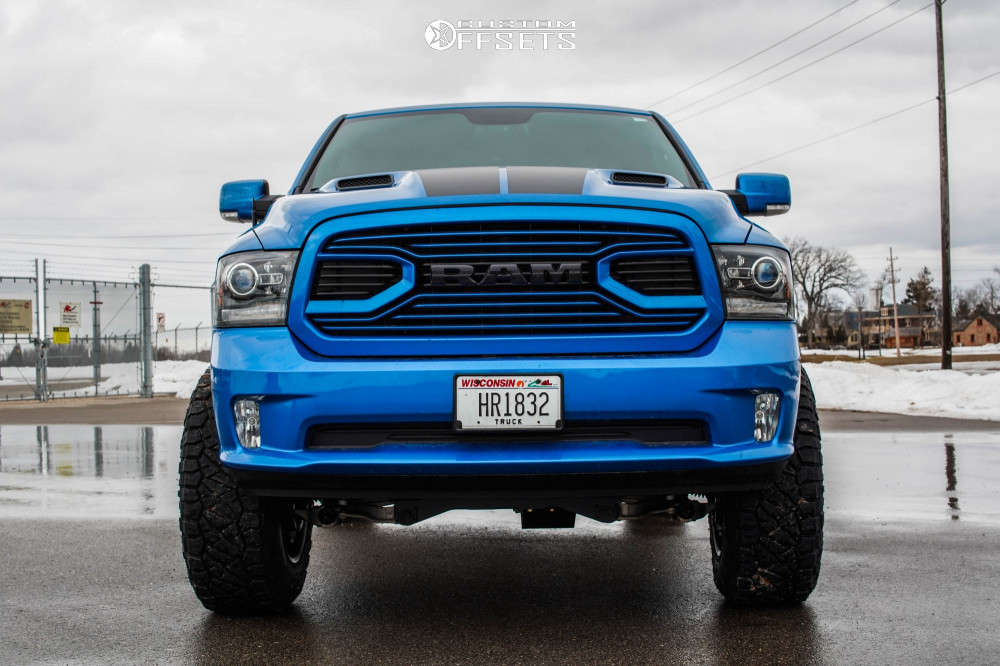2018 Ram 1500 with 20x12 -44 TIS 544RM and 37/12.5R20 Nitto Ridge ...