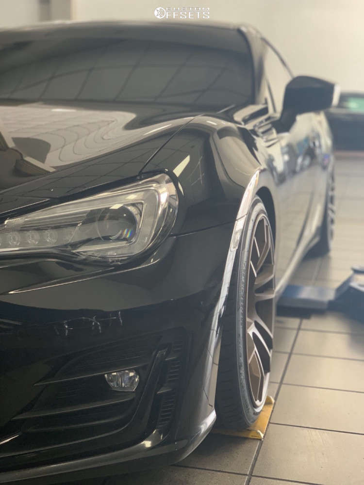 2017 Subaru BRZ with 18x9.5 38 Rays Engineering 57XTC and 265/35R18 ...