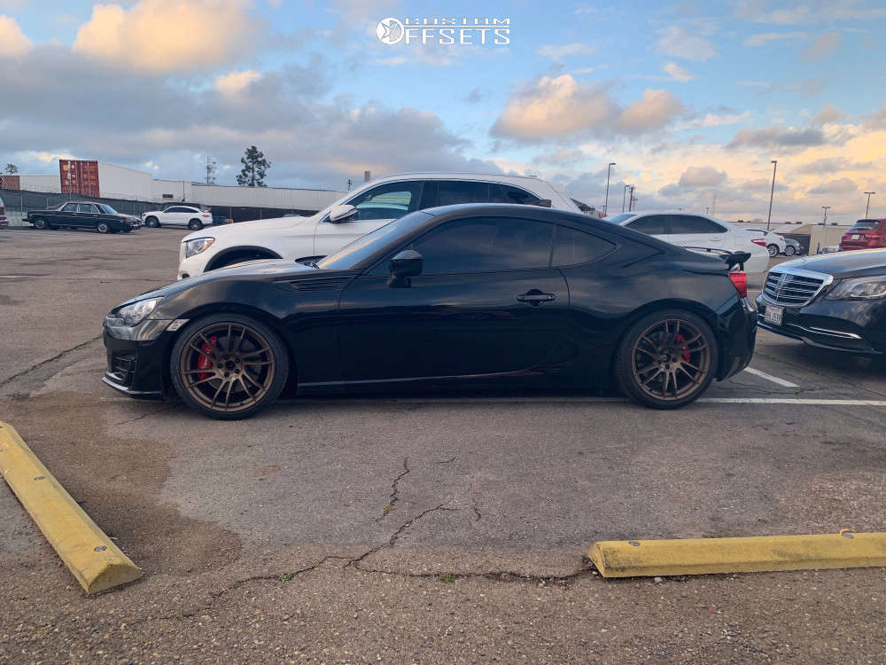 2017 Subaru BRZ with 18x9.5 38 Rays Engineering 57XTC and 265/35R18 ...