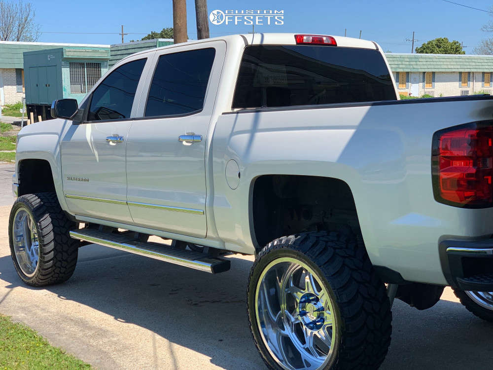 2014 Chevrolet Silverado 1500 with 24x12 -51 Cali Offroad Sevenfold and ...
