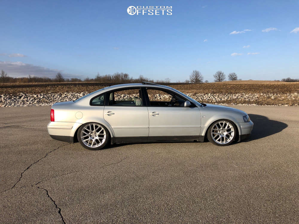 2001 Volkswagen Passat with 18x8 40 Vision Cross and 205/40R18 Nankang ...