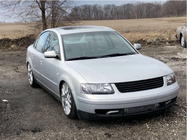 2001 Volkswagen Passat with 18x8 40 Vision Cross and 205/40R18 Nankang ...