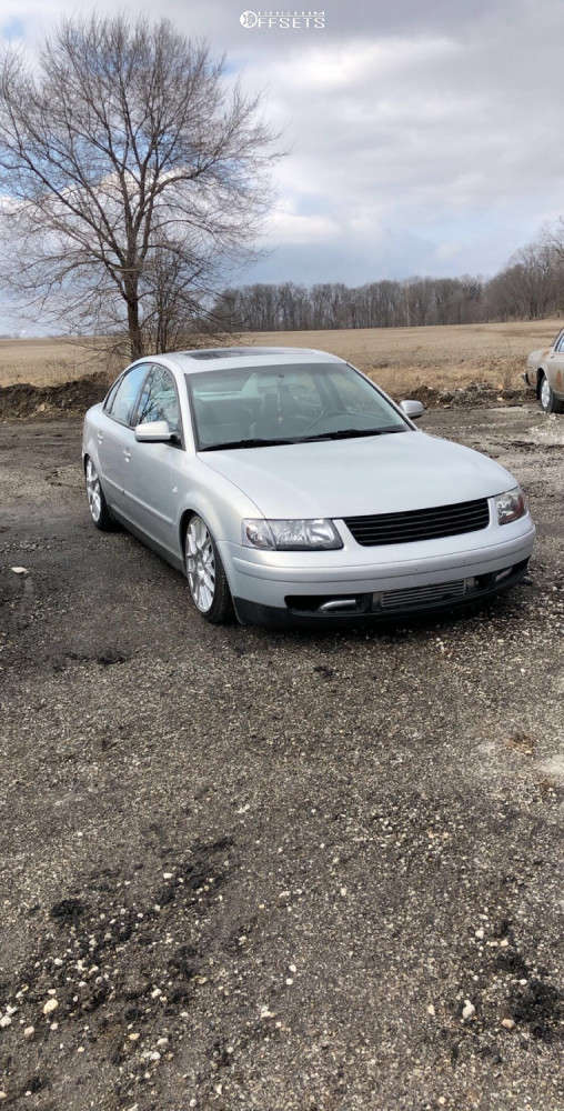 2001 Volkswagen Passat with 18x8 40 Vision Cross and 205/40R18 Nankang ...