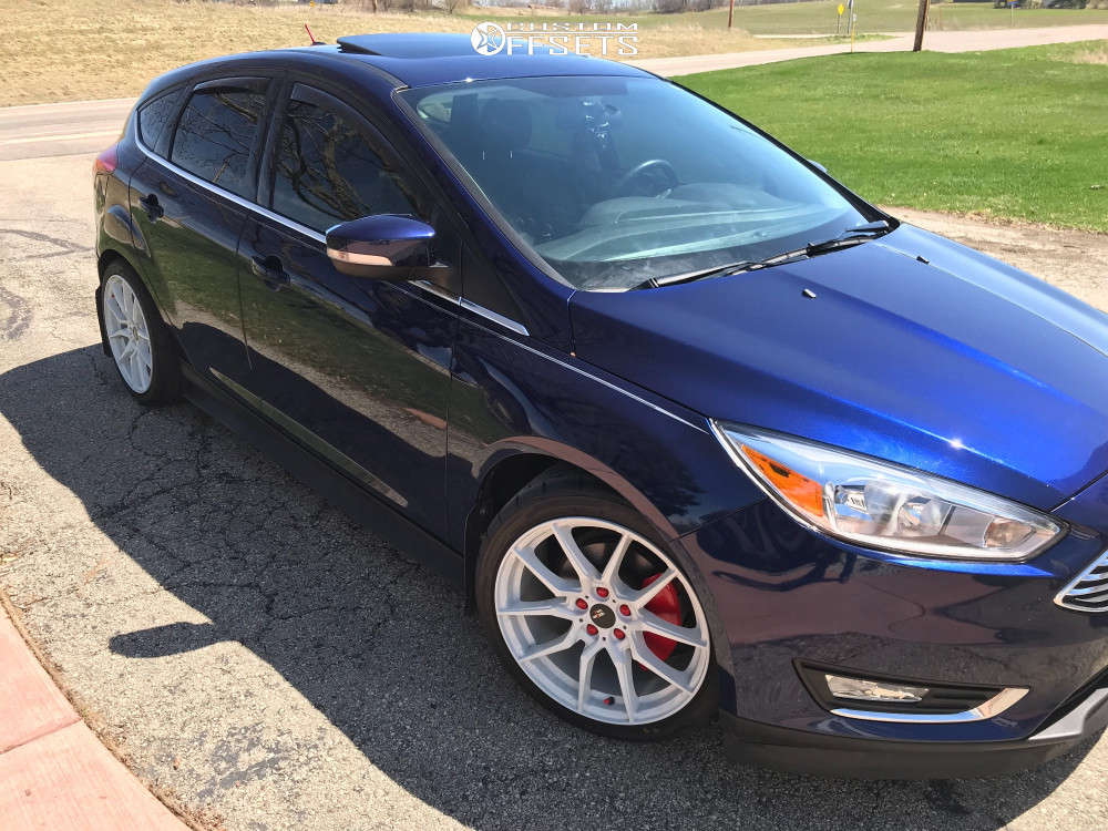 2017 Ford Focus with 18x8.5 40 Option Lab R716 and 255/35R18 Firestone ...