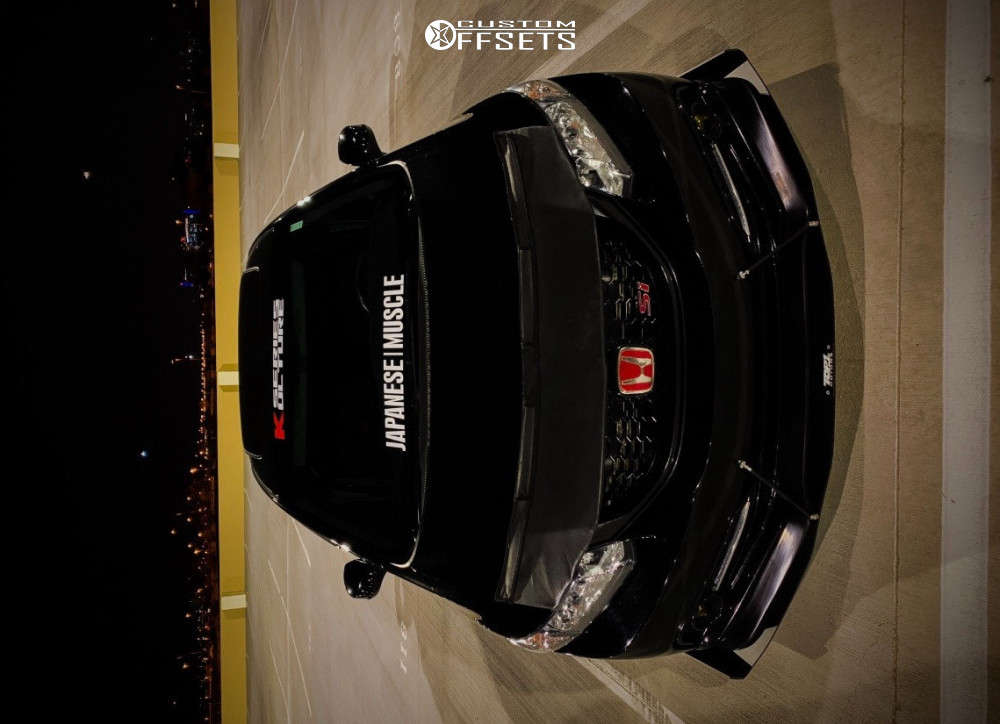 2013 Honda Civic with 17x9.5 20 STR 606 and 215/45R17 BFGoodrich G ...