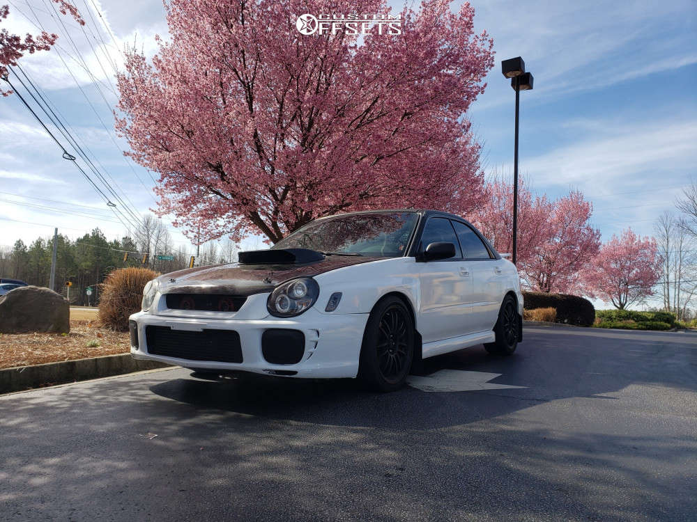 2002 Subaru WRX Wheel Offset Poke Coilovers | 656639 | Custom Offsets
