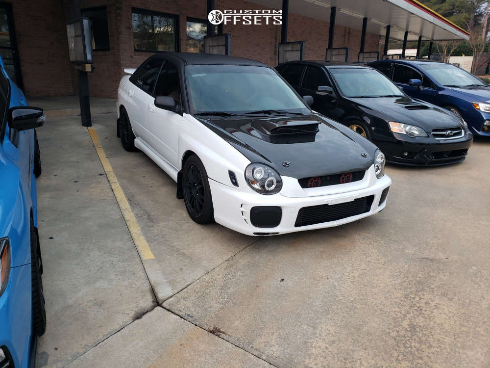 2002 Subaru WRX Wheel Offset Poke Coilovers | 656639 | Custom Offsets