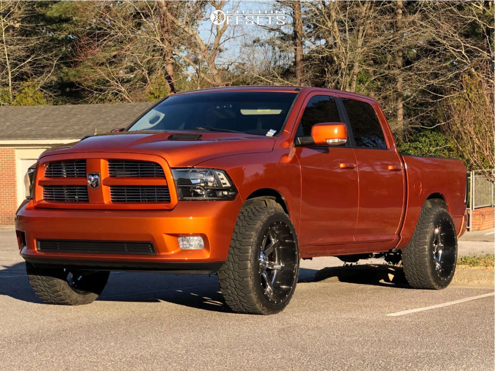 2010 Dodge Ram 1500 with 24x12 -44 Fuel Maverick D260 and 35/12.5R24 ...