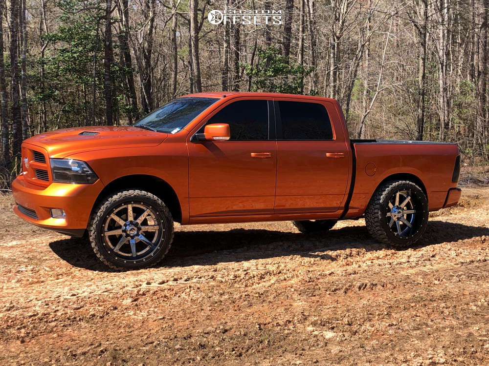 2010 Dodge Ram 1500 with 24x12 -44 Fuel Maverick D260 and 35/12.5R24 ...