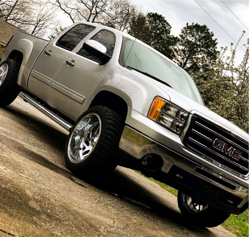 2012 GMC Sierra 1500 with 22x12 -44 Fuel Triton D609 and 33/12.5R22 ...