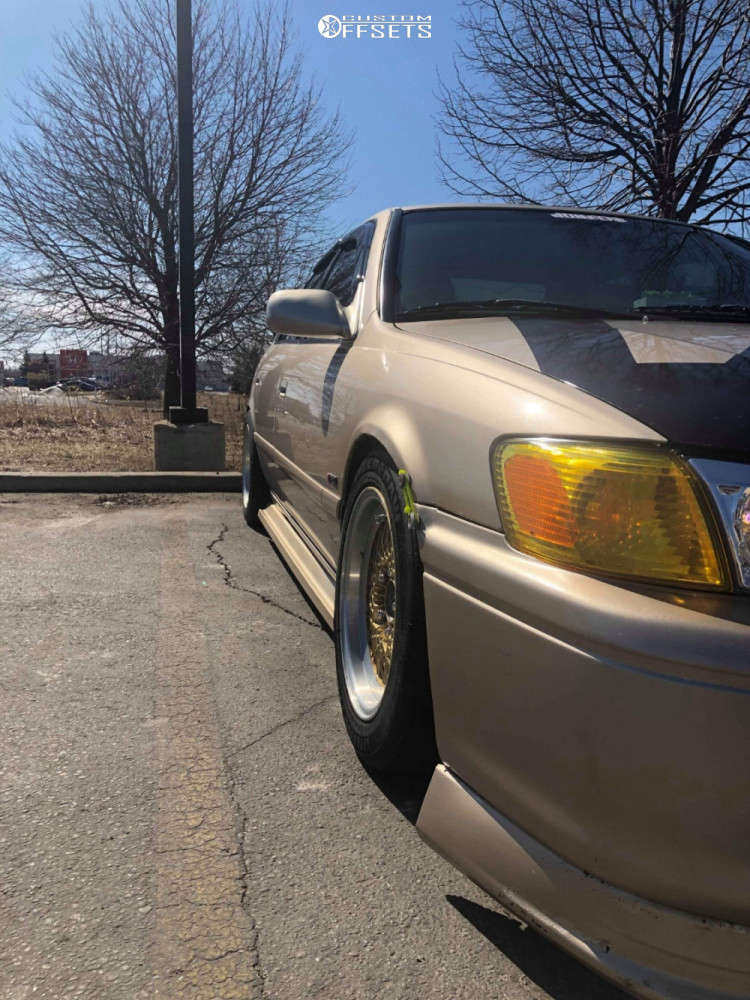 2001 Toyota Camry with 15x7 23 BBS Mahle and 185/60R15 Uniroyal Tiger ...
