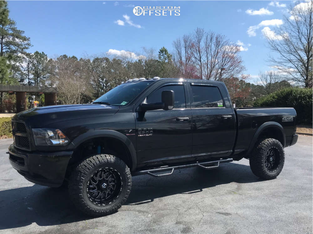 2018 Ram 2500 with 20x10 -19 TIS 544 and 35/12.5R20 Nitto Ridge ...