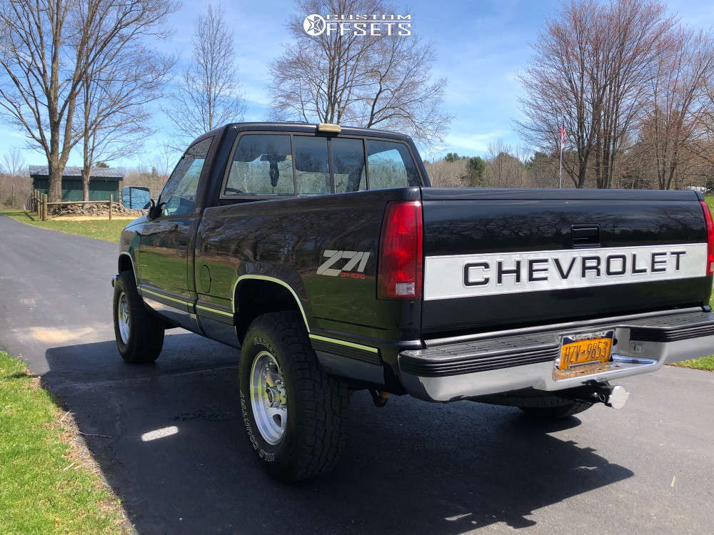1990 Chevrolet K1500 with 16x8 American Racing AR23 and 265/75R16 Wild ...