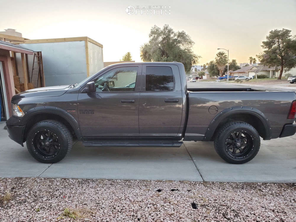 2018 Ram 1500 with 20x10 -24 Pure Grit Grit and 275/60R20 Ironman All ...