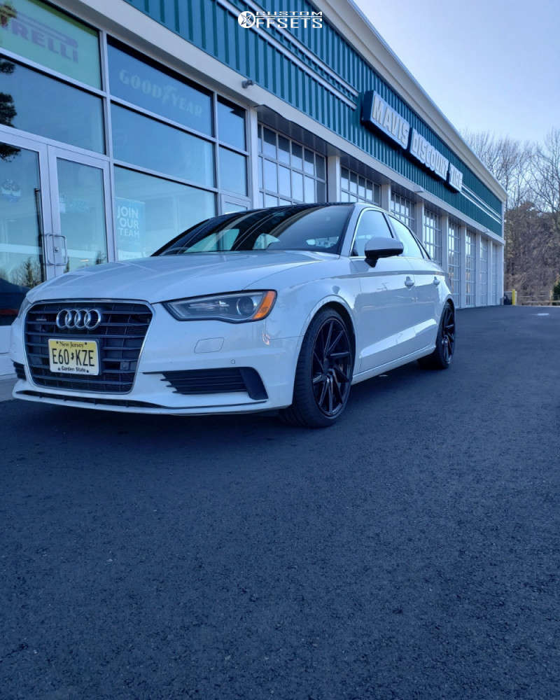 2015 Audi A3 Quattro with 18x8.5 45 F1R F29 and 225/40R18 Michelin ...