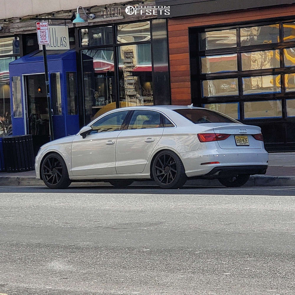 2015 Audi A3 Quattro with 18x8.5 45 F1R F29 and 225/40R18 Michelin ...
