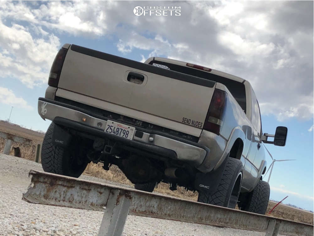 2002 GMC Sierra 2500 HD with 20x12 -44 DPS Offroad W869 and 305/50R20 ...