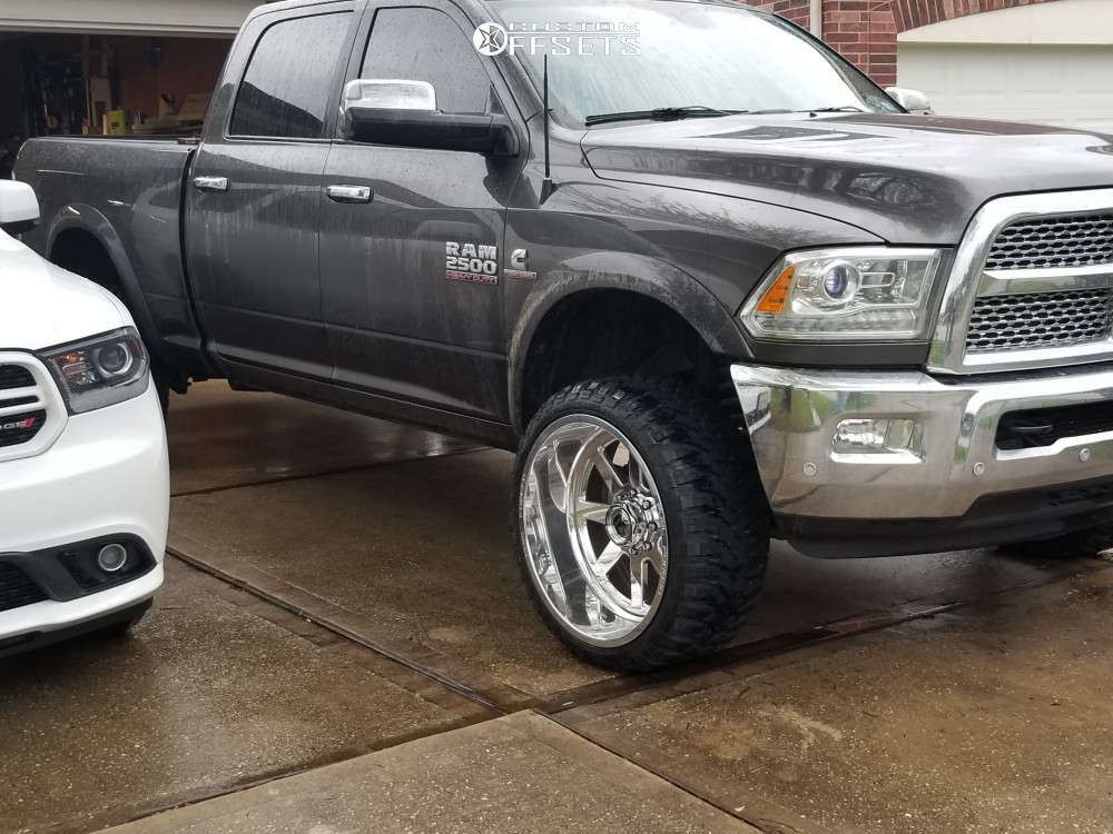 2016 Ram 2500 with 24x12 -51 Fuel Forged FF09 and 33/12.5R24 RBP ...