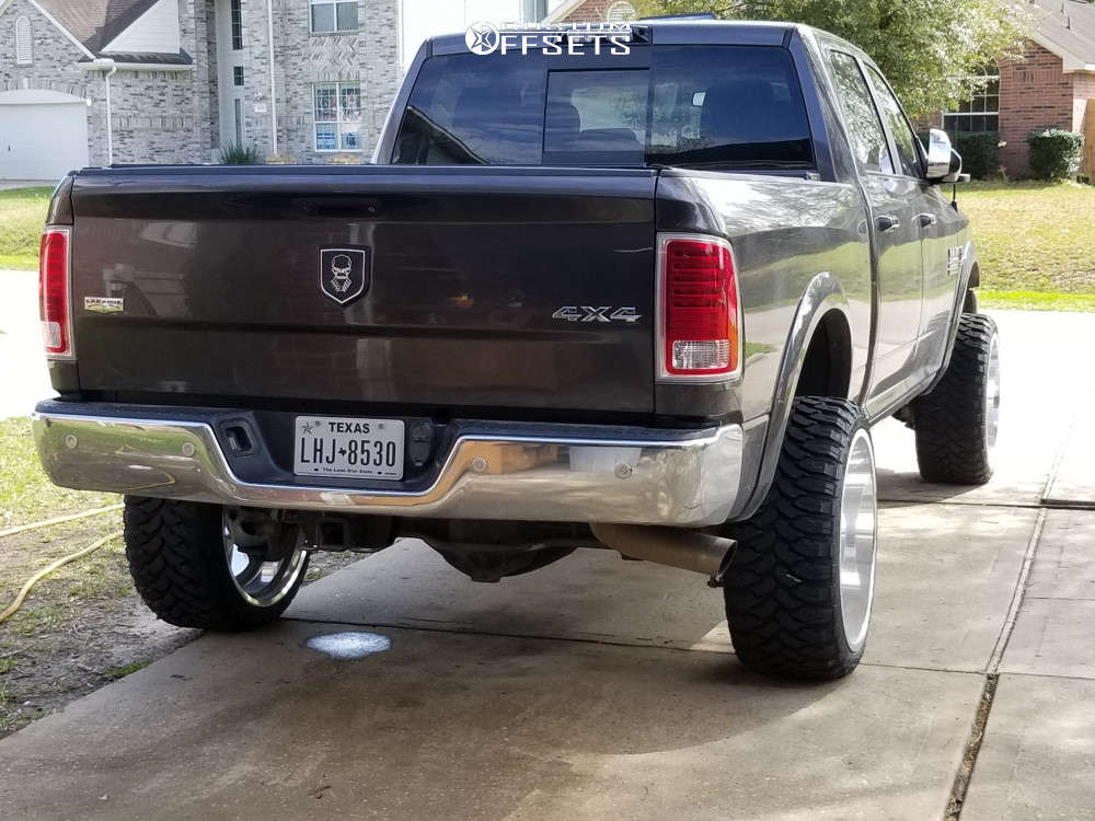2016 Ram 2500 with 24x12 -51 Fuel Forged FF09 and 33/12.5R24 RBP ...