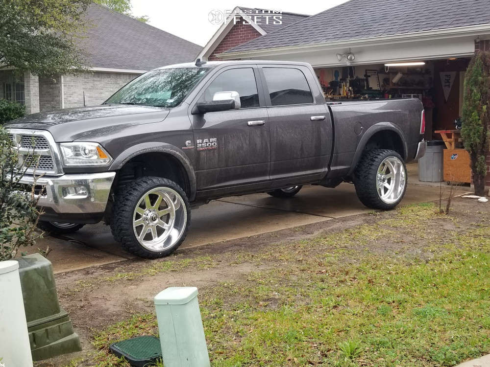 2016 Ram 2500 with 24x12 -51 Fuel Forged FF09 and 33/12.5R24 RBP ...
