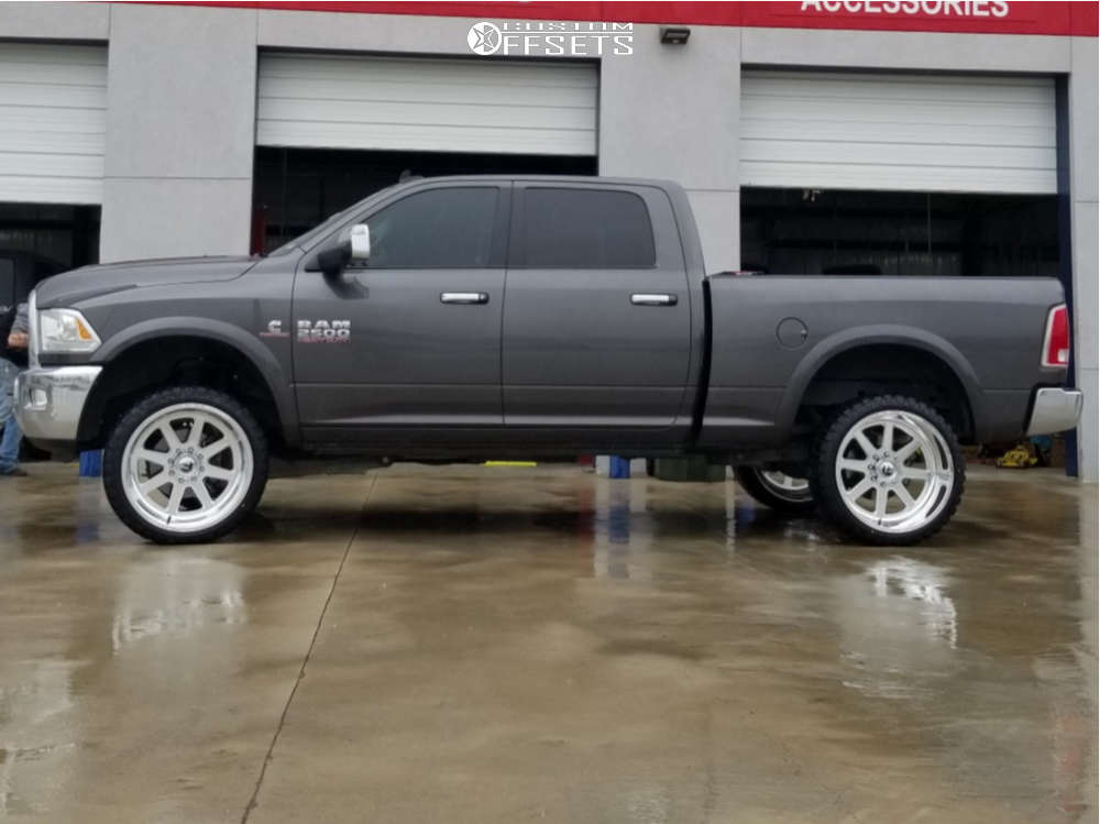 2016 Ram 2500 with 24x12 -51 Fuel Forged FF09 and 33/12.5R24 RBP ...
