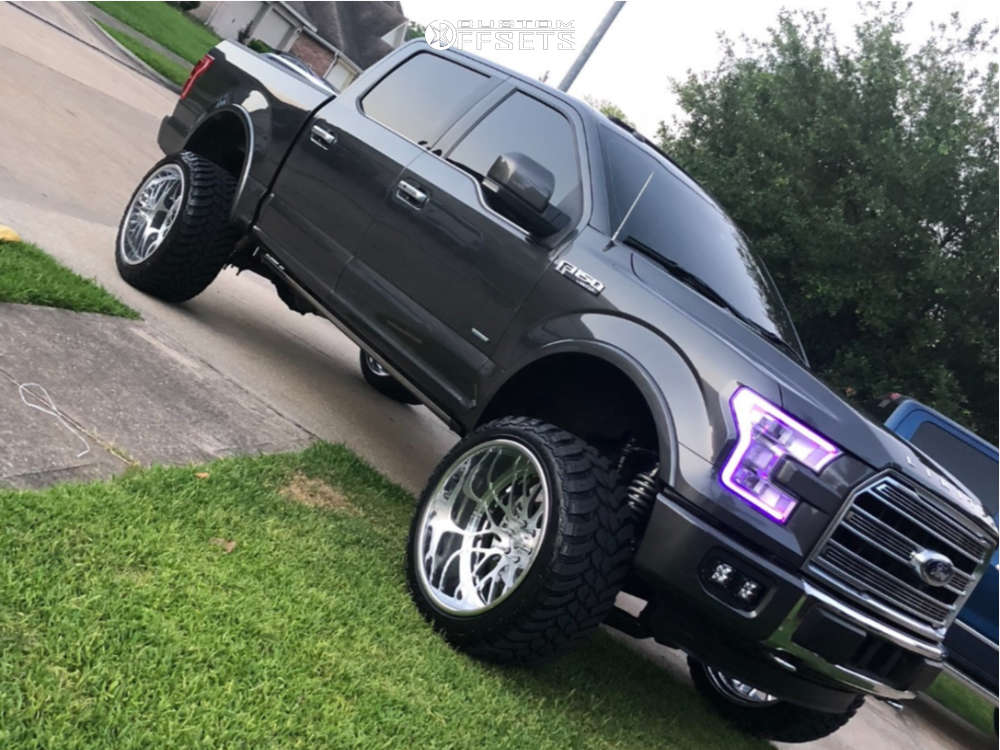 2016 Ford F-150 with 24x14 -76 Intro Id 313 and 35/13.5R24 AMP Mud ...
