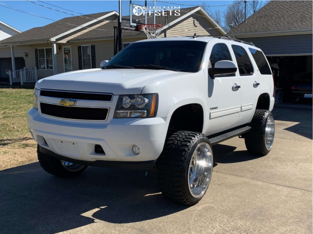 2011 Chevrolet Tahoe with 24x14 -76 Fuel Forged Ff29 and 35/12.5R24 ...
