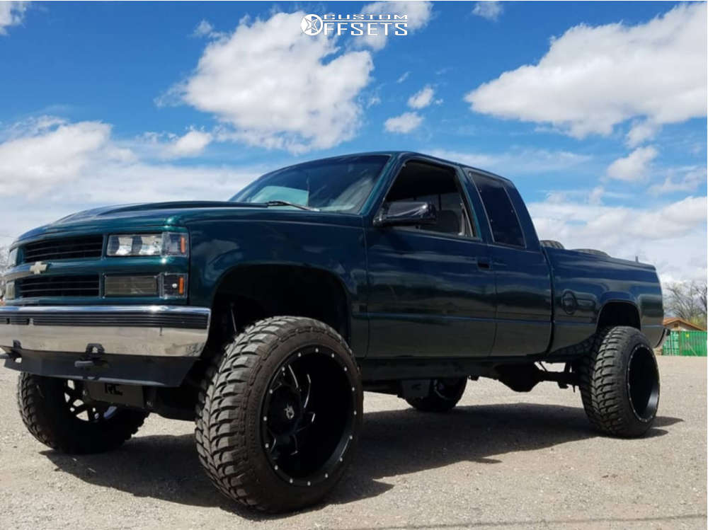 1996 Chevrolet K1500 with 22x14 -76 Dropstars 652bm and 35/12.5R22 ...