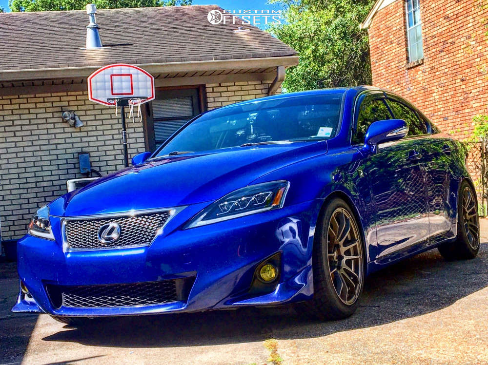 2011 Lexus IS250 with 18x8.5 33 AVID1 AV20 and 235/40R18 Nitto Neo Gen ...