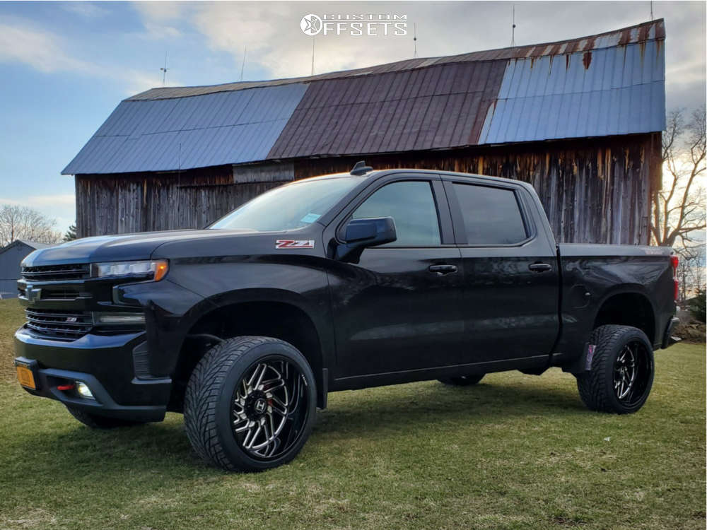 2019 Chevrolet Silverado 1500 with 22x12 -44 Hostile Jigsaw and 305 ...