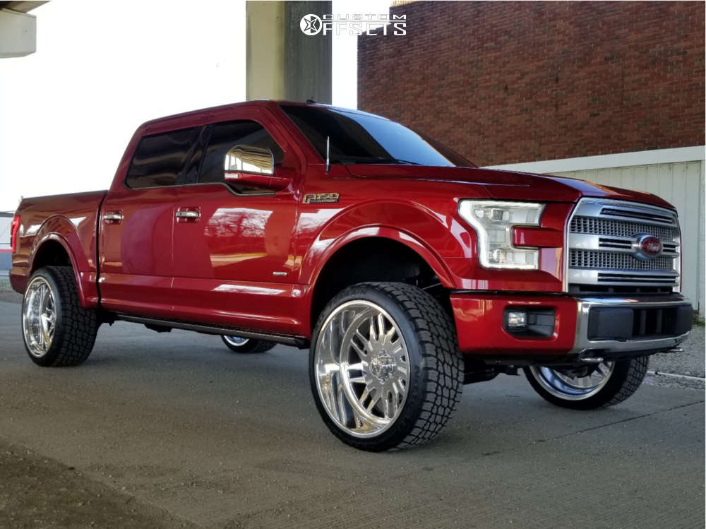 2016 Ford F-150 with 24x12 -40 American Force Redd Ss and 305/35R24 ...