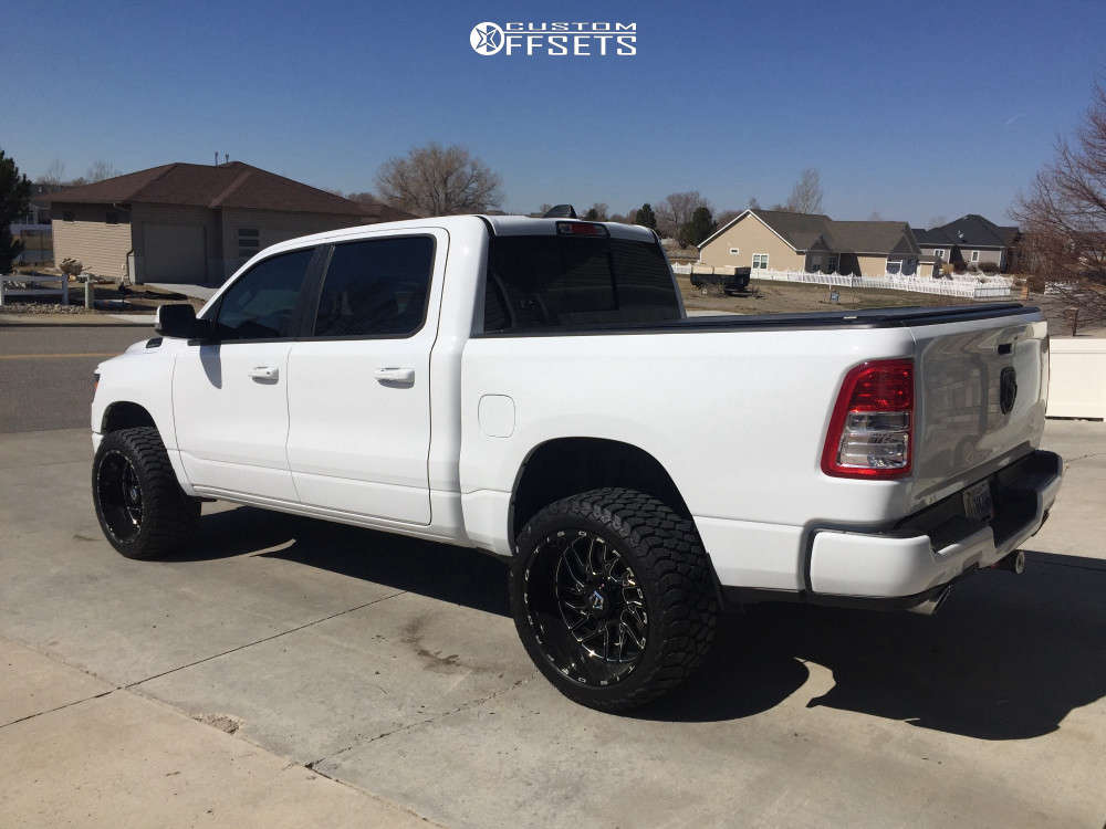 2019 Ram 1500 with 22x12 -44 TIS 544BM and 33/12.5R22 AMP Terrain ...