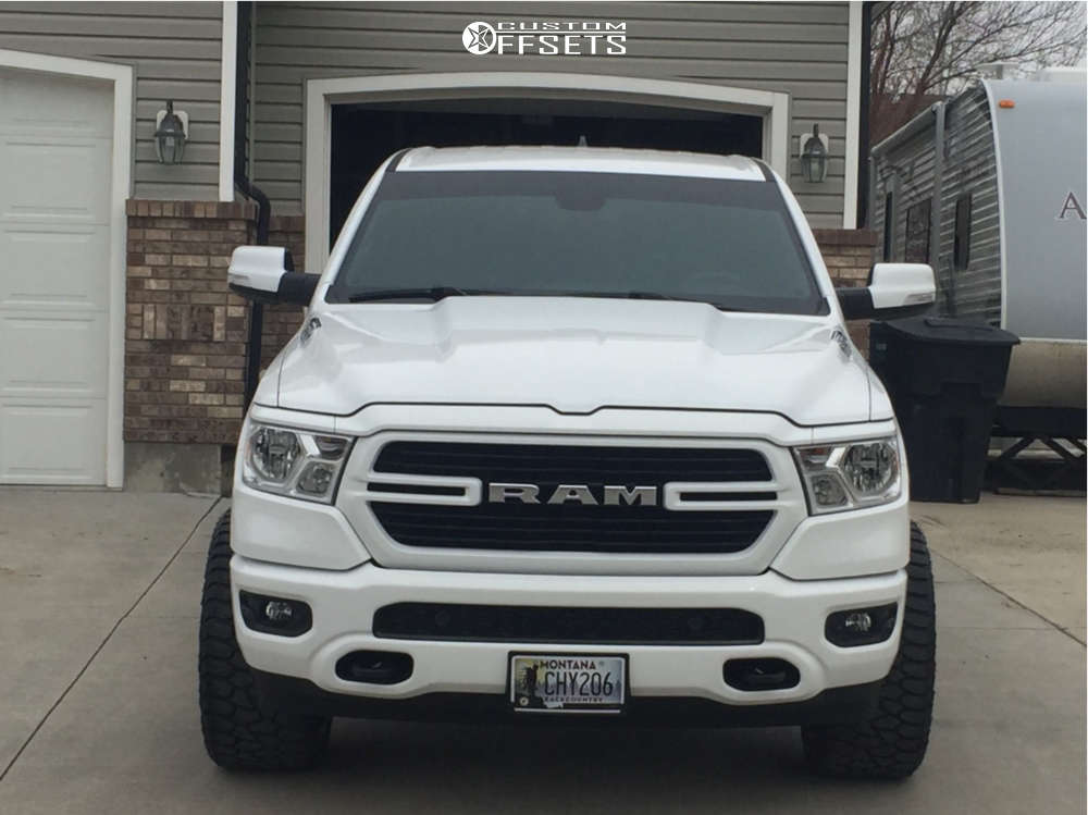 2019 Ram 1500 with 22x12 -44 TIS 544BM and 33/12.5R22 AMP Terrain ...