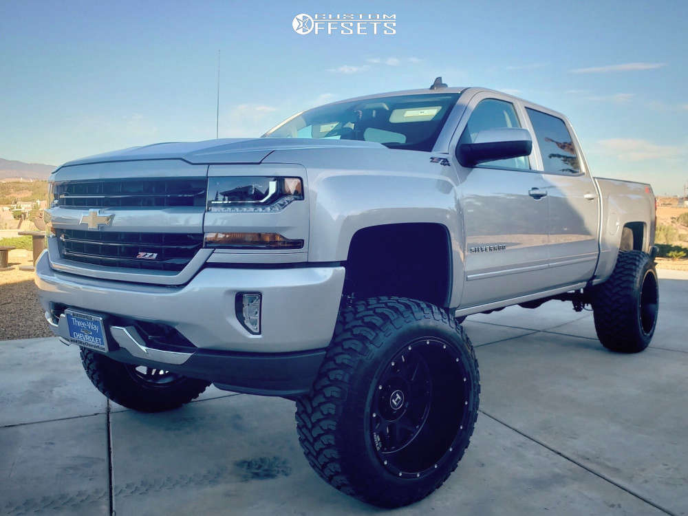 2018 Chevrolet Silverado 1500 with 22x14 -76 Hostile Sprocket and 37/13.5R22 RBP Repulsor Mt and ...