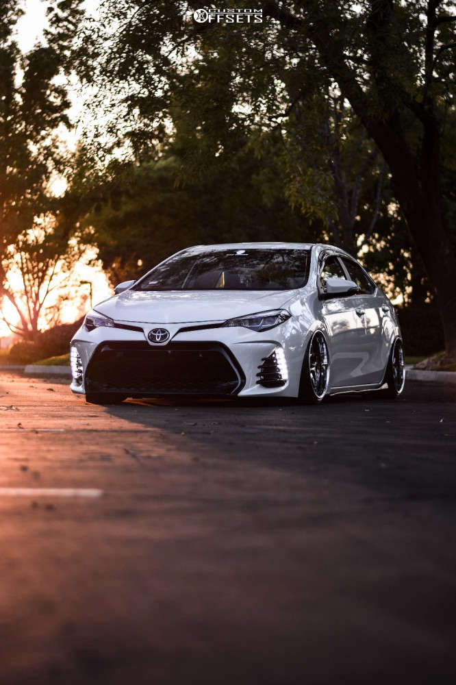 2018 Toyota Corolla with 18x10 20 Heritage Ebisu and 215/35R18 Toyo ...