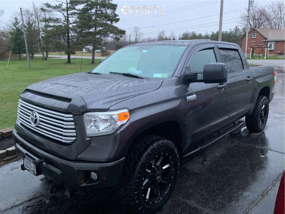 2017 Toyota Tundra with 20x9 18 Cali Offroad Busted and 275/60R20 Nitto ...