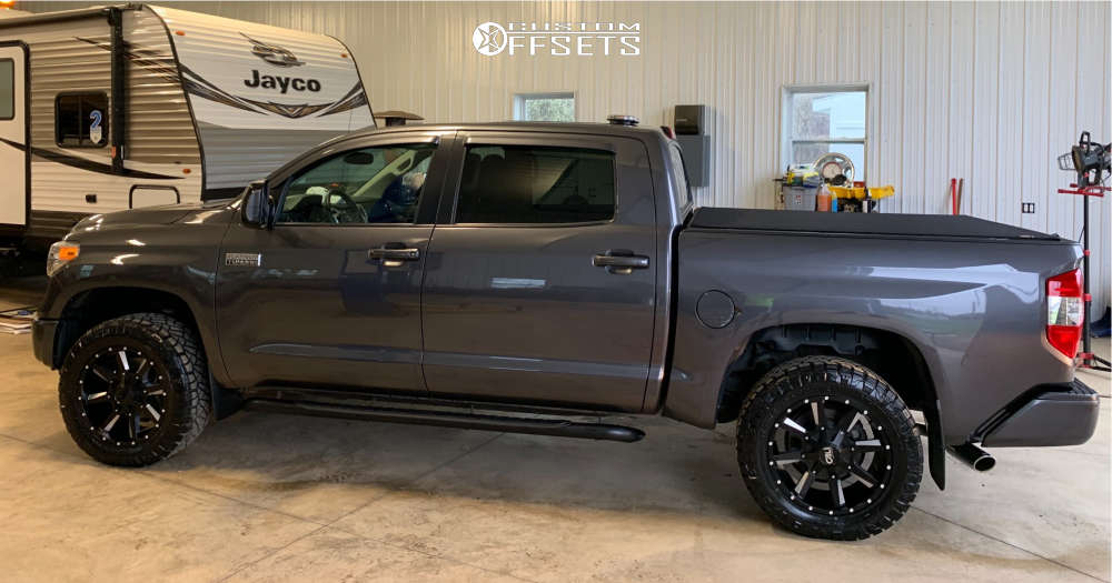 2017 Toyota Tundra with 20x9 18 Cali Offroad Busted and 275/60R20 Nitto ...