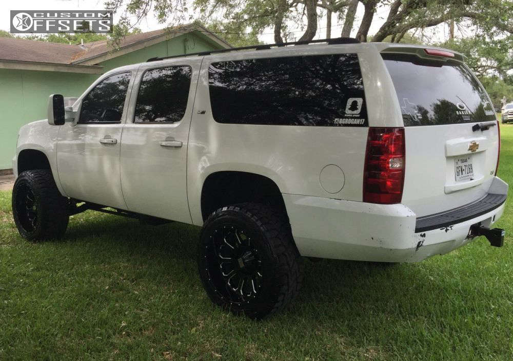2009 Chevrolet Suburban 2500 with 22x12 -44 XD XD806 and 35/12.5R22 ...