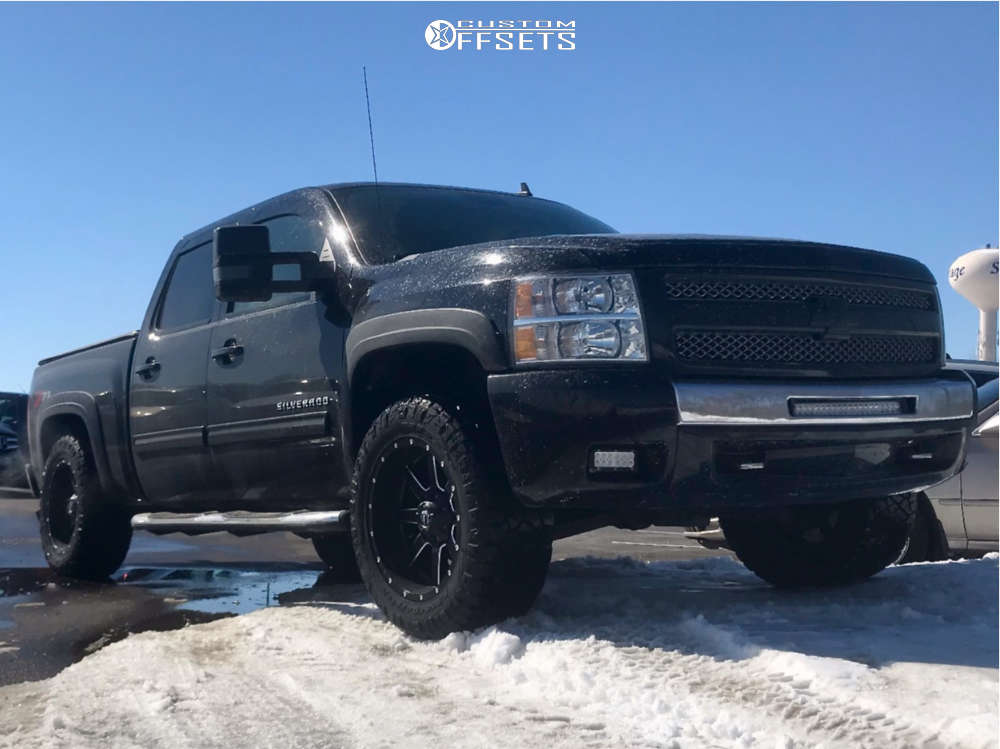 2011 Chevrolet Silverado 1500 with 20x10 -24 Fuel Maverick and 295 ...