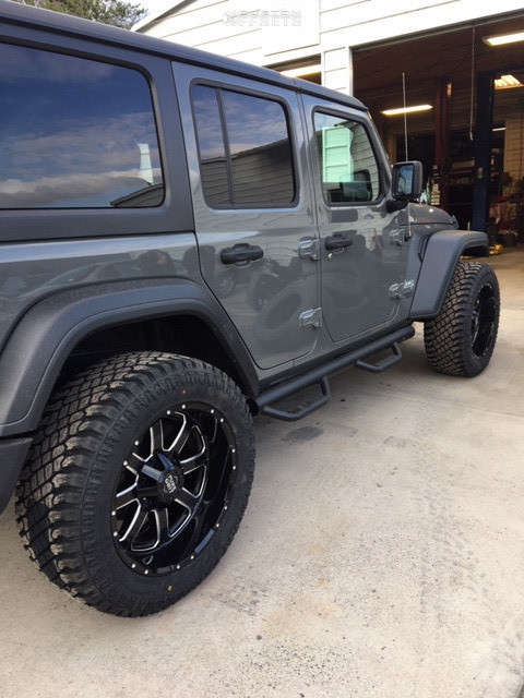 2018 Jeep Wrangler with 20x10 -24 Pure Grit Grit and 33/12.5R20 Atturo ...