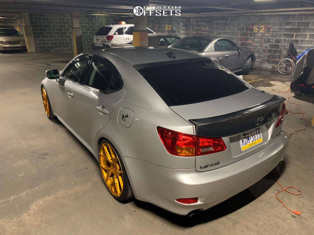 2007 Lexus IS250 with 20x10 38 Rohana Rfx5 and 255/30R20 Falken Azenis ...