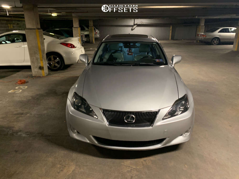 2007 Lexus IS250 with 20x10 38 Rohana Rfx5 and 255/30R20 Falken Azenis ...
