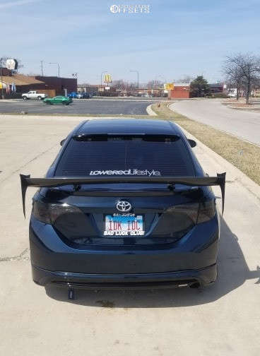 2018 Toyota Corolla with 17x8 45 Konig Oversteer and 215/45R17 Goodyear ...